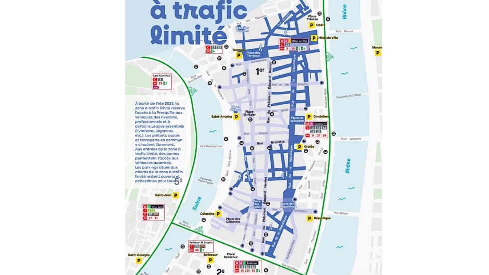 Lyon transforme sa Presqu'île en Zone à Trafic Limité (ZTL) - Lyon Demain